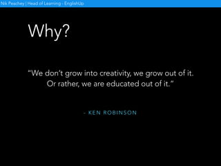 Creativity in the english language classsroom | PPT