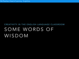Creativity in the English language classroom | PDF