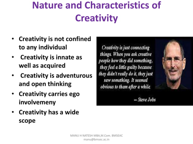 Creativity | PPTX | Arts and Crafts | Hobbies & Interests