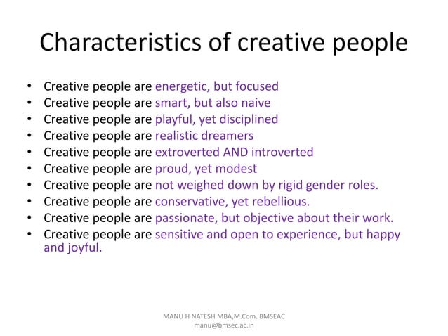 Creativity | PPTX | Arts and Crafts | Hobbies & Interests