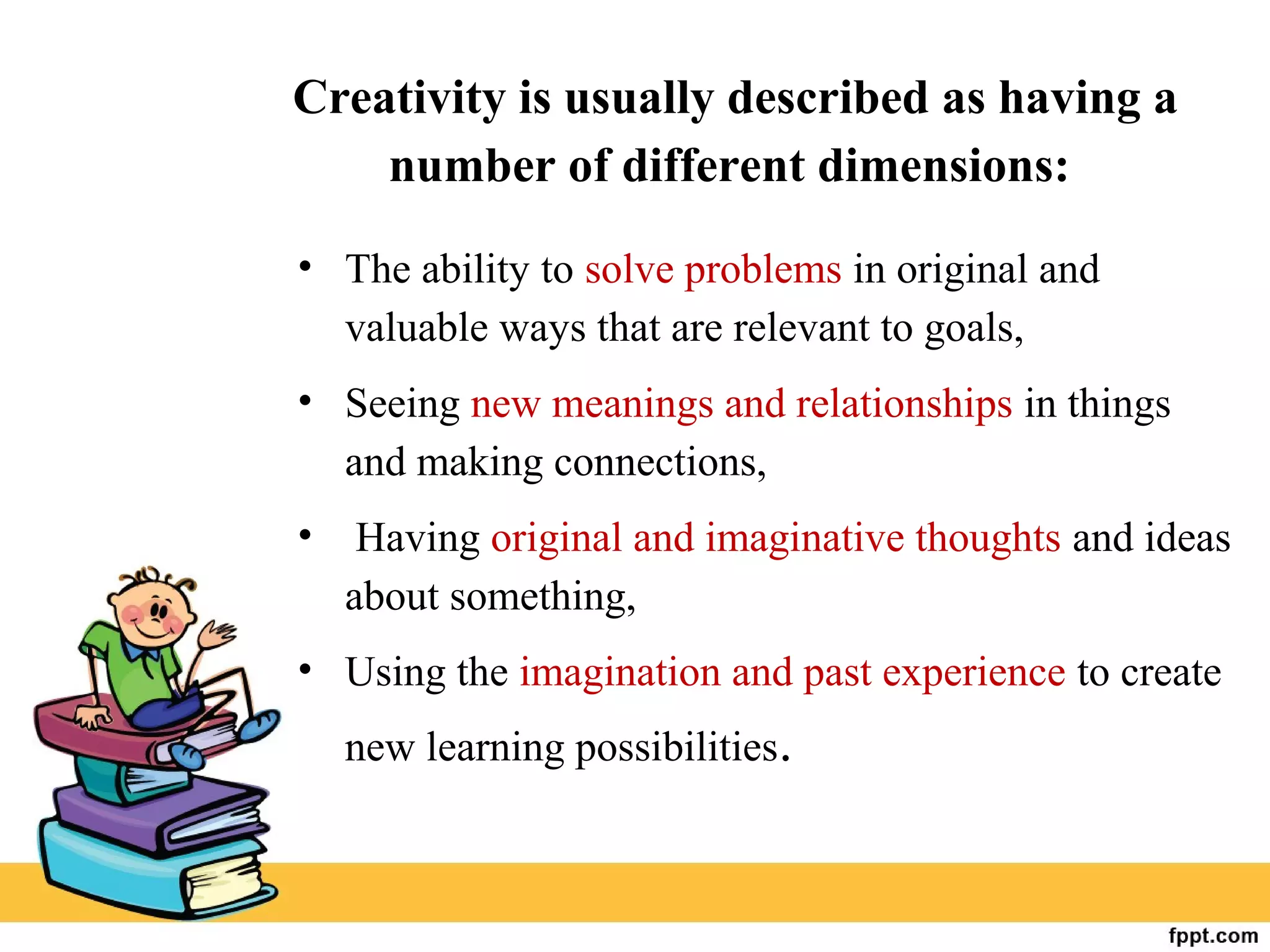 Creativity teaching | PPT