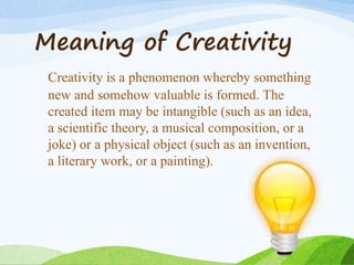 Creativity | PPT