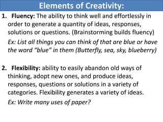 Creativity | PPTX