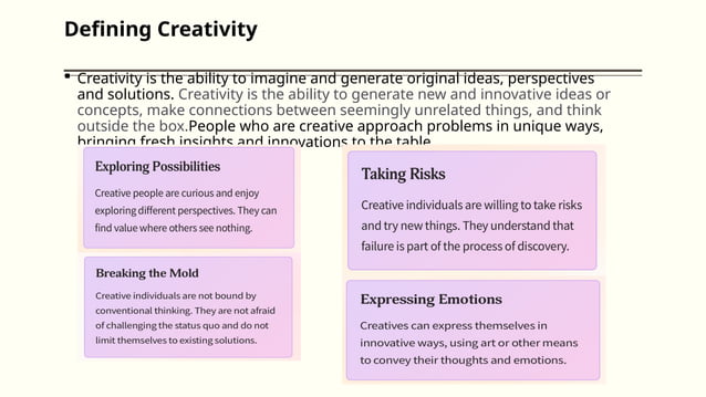 Creativity.pptx how to make creative class | PPT