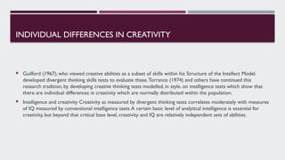 creativity.........A POSITIVE PSYCHOLOGY | PPT