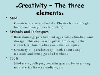 Creativity - A Perspective | PPT