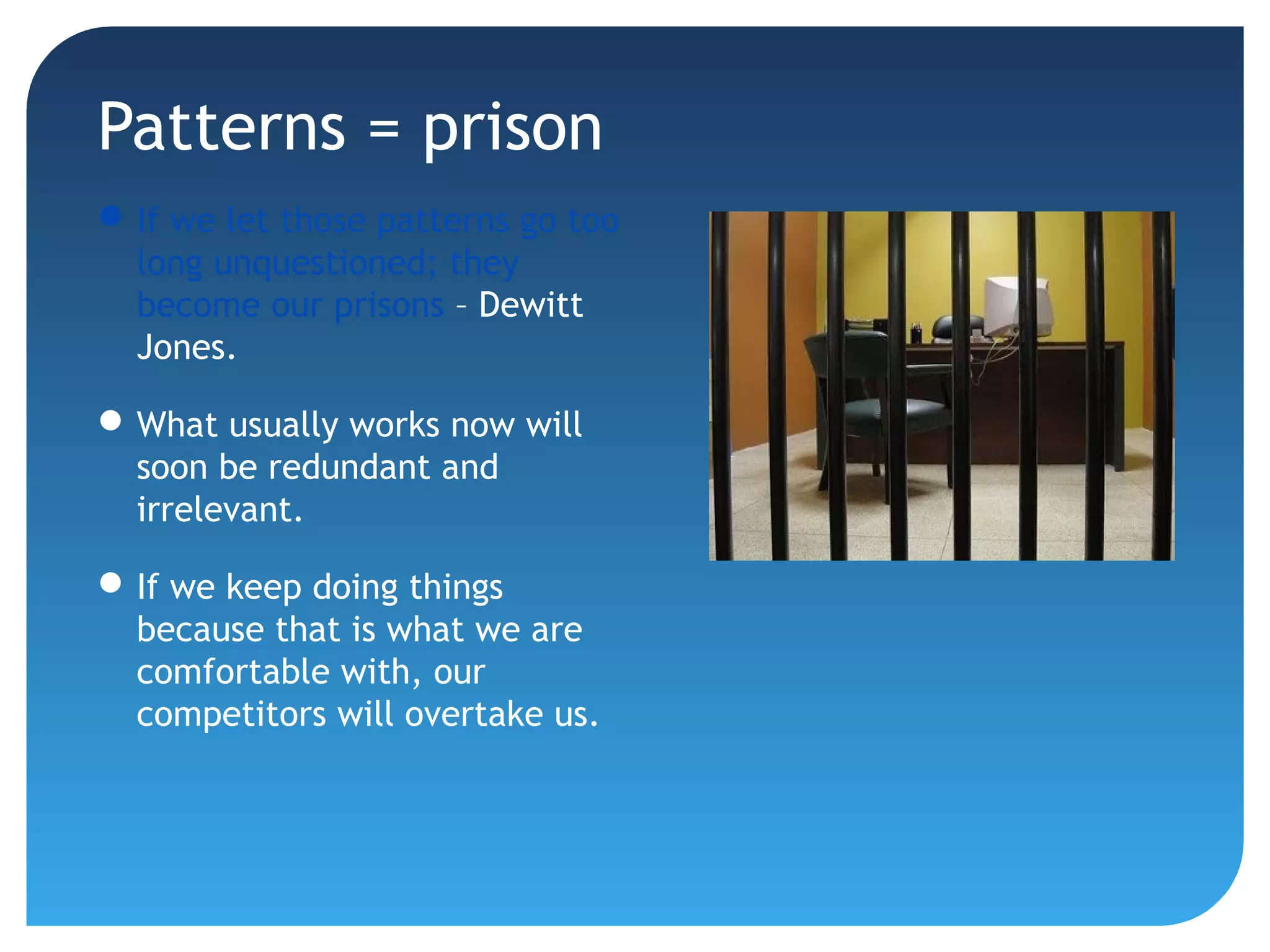 Creativity - Breaking Patterns | PPT