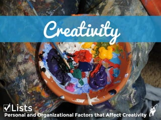 Creativity Checklists! | PDF