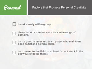 Creativity Checklists! | PDF