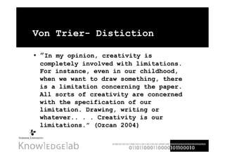 Creativity Constraints. | PPT