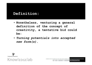 Creativity Constraints. | PPT