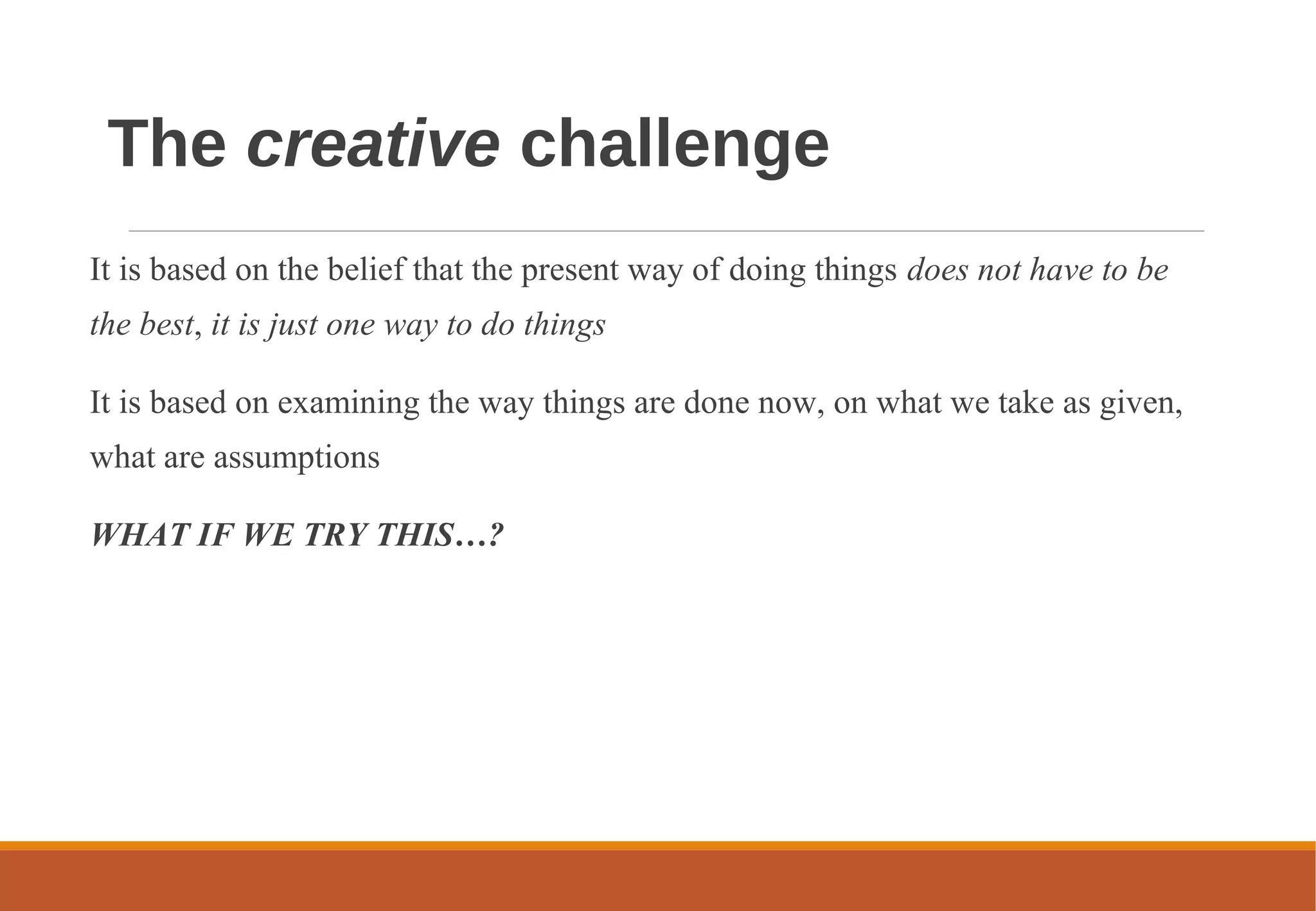 Creativity lateral thinking | PPT
