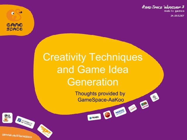 Creativity Techniques in Game Design | PPT