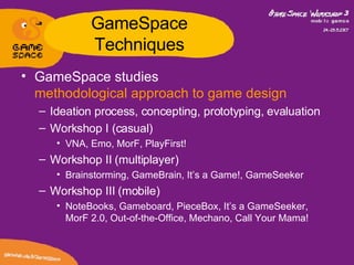 Creativity Techniques in Game Design | PPT