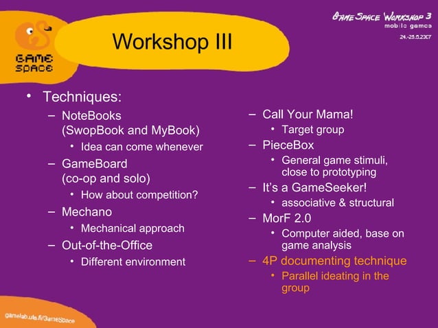 Creativity Techniques in Game Design | PPT
