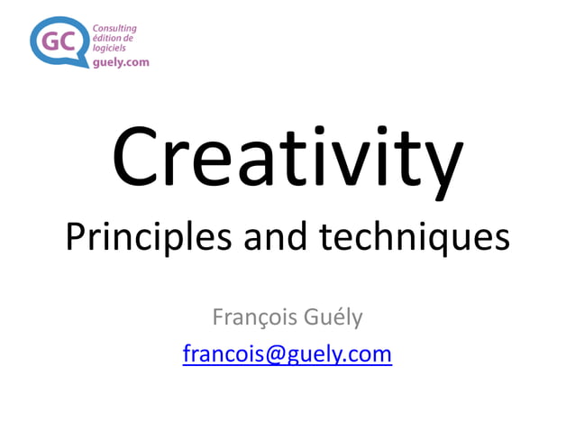 Creativity theory and practice | PPTX