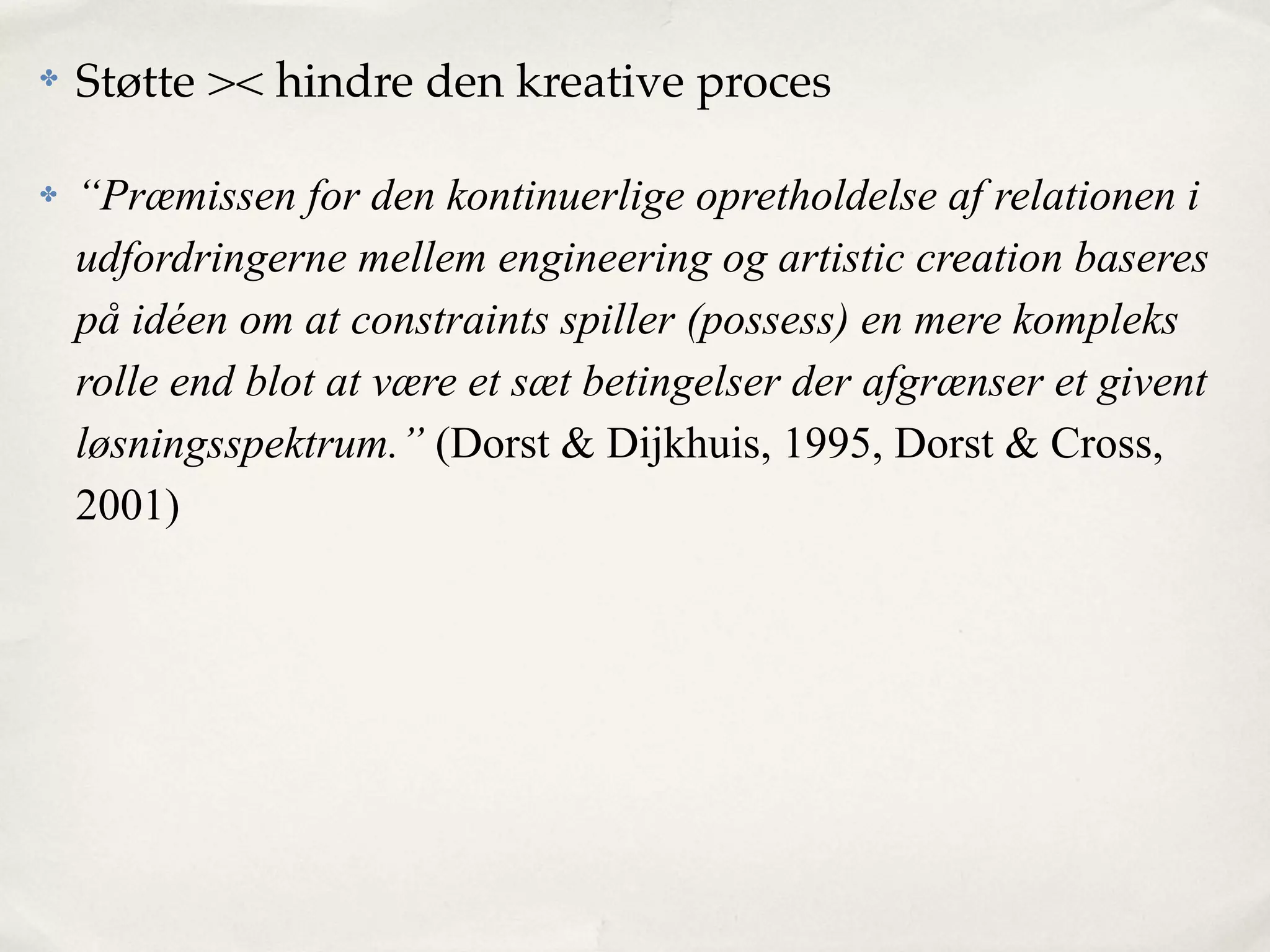 Creativity and constraints | PPT