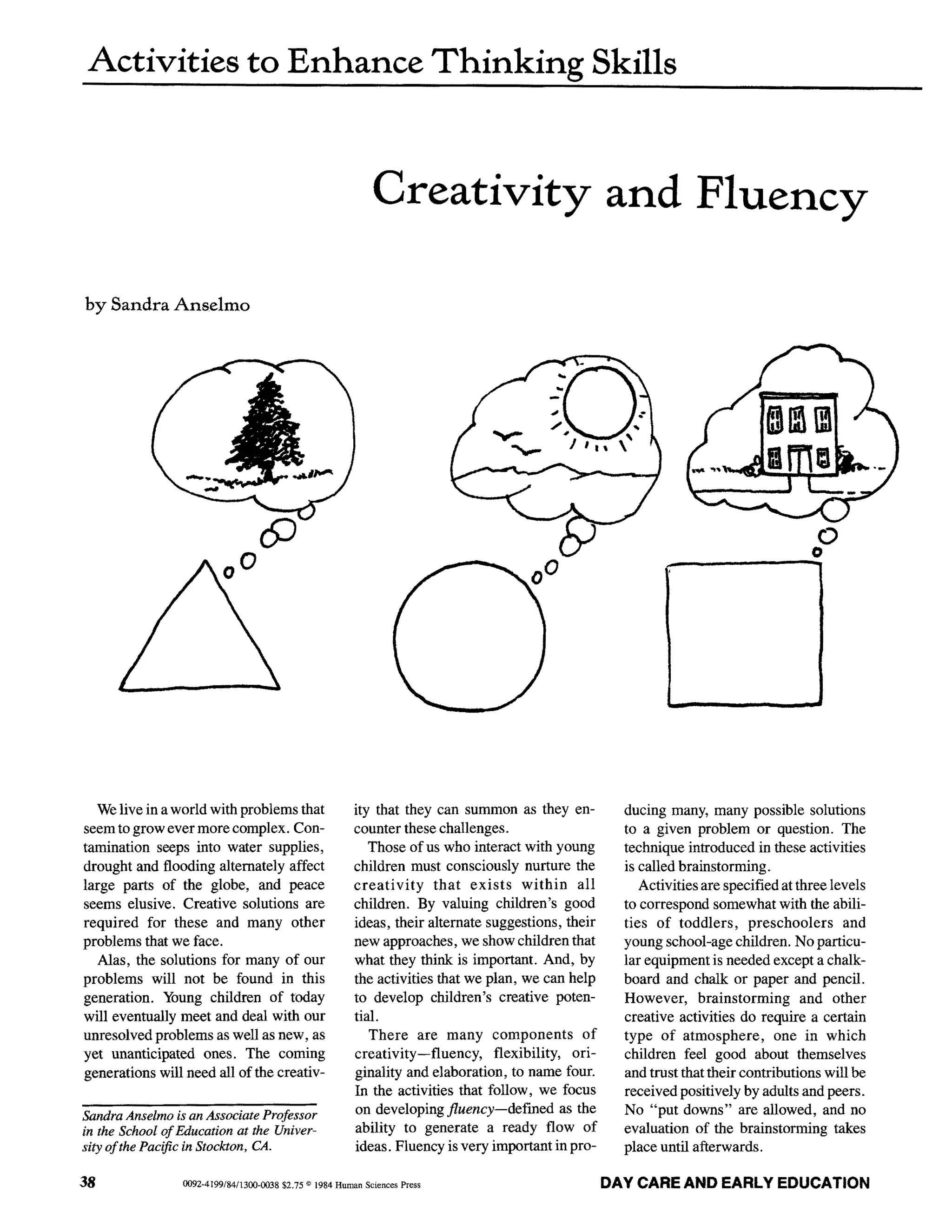 Creativity and fluency | PDF