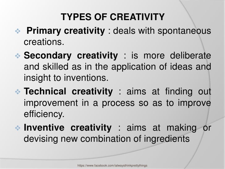 Creativity and innovation