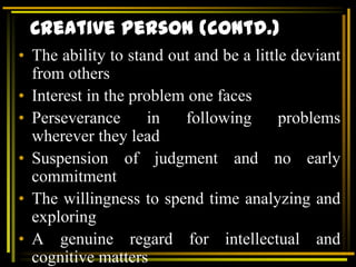 Creativity and innovation | PPT