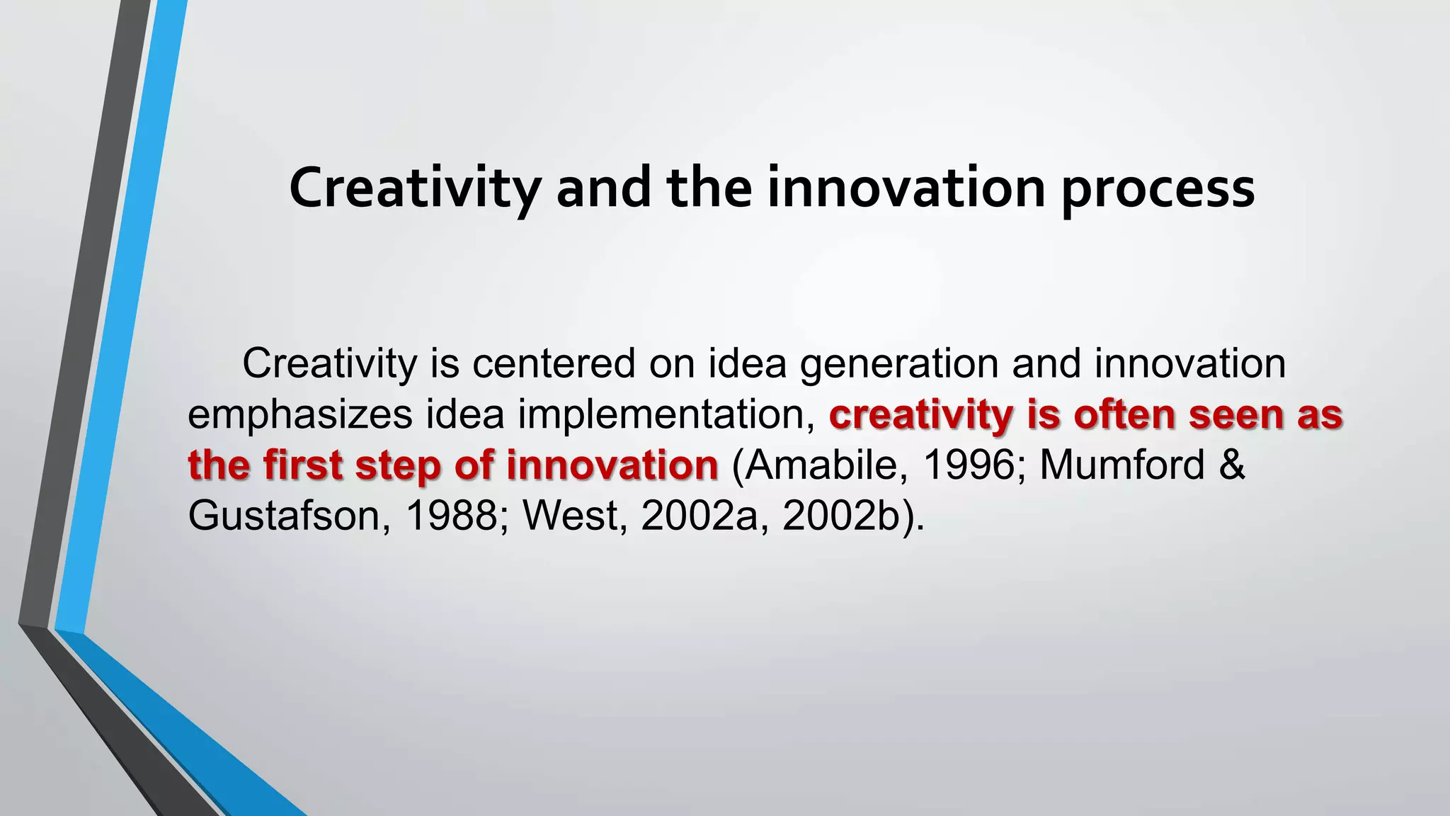 Creativity and innovation | PPTX