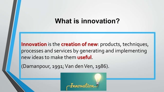 Creativity and innovation | PPTX