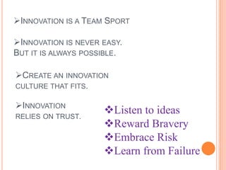 Creativity and innovation | PPT