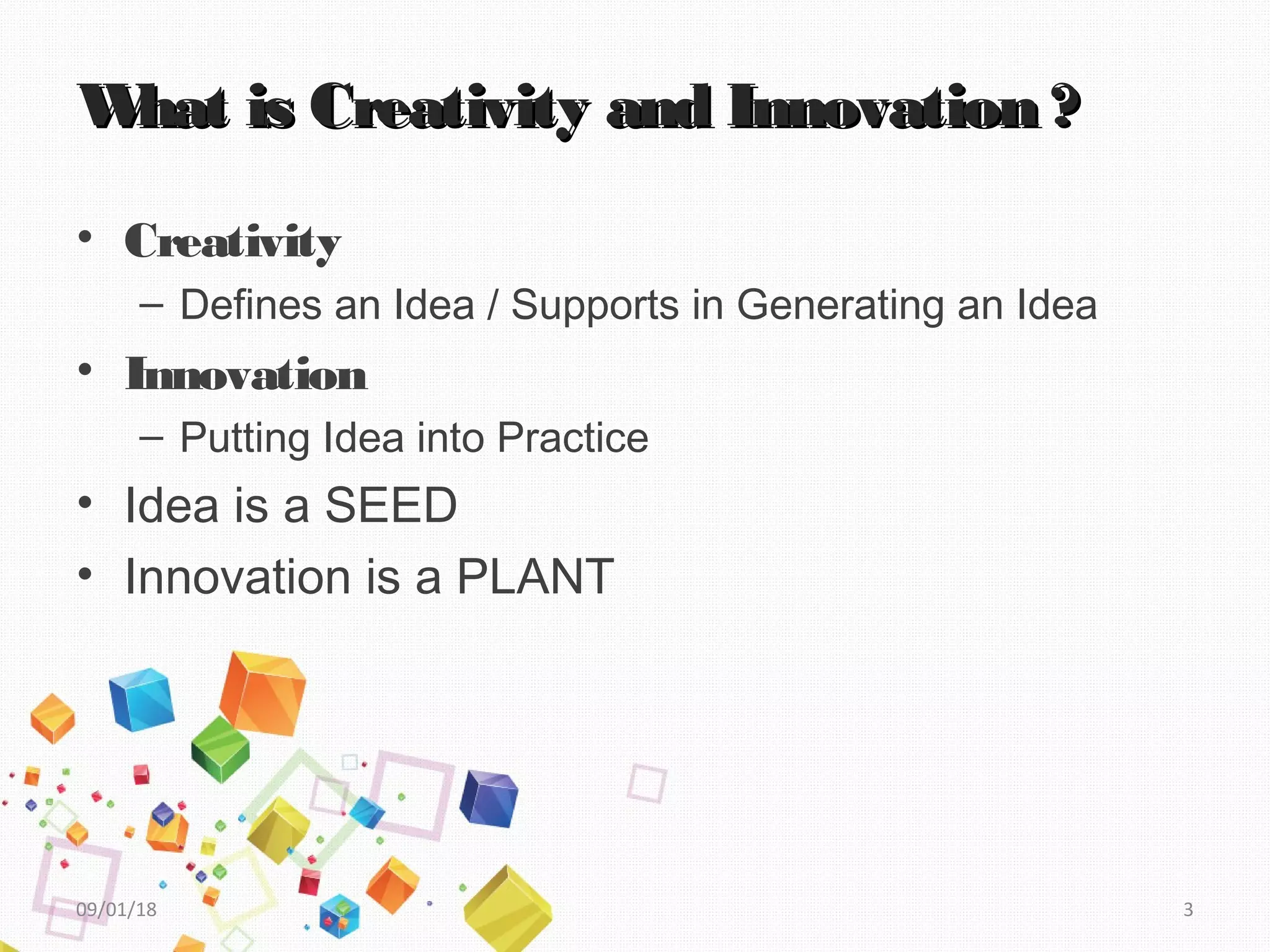 Creativity and Innovation - Business Success | PPT