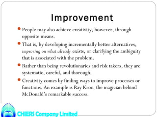 Creativity and innovation (2) | PPT