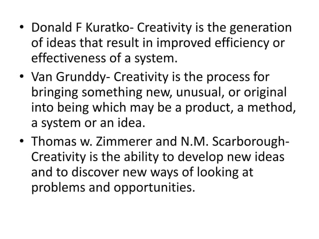 Creativity and Innovation Full notes..pdf | Startups | Business