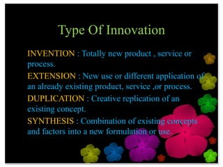 Creativity and Innovation | PPTX