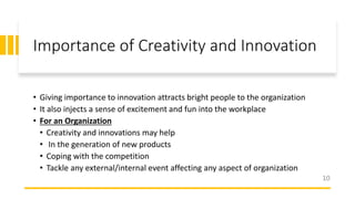 Creativity and innovations marketing .pptx