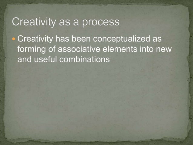 Creativity and mental illness | PPTX