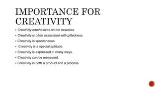 Creativity and motivation for mba pratical | PPT