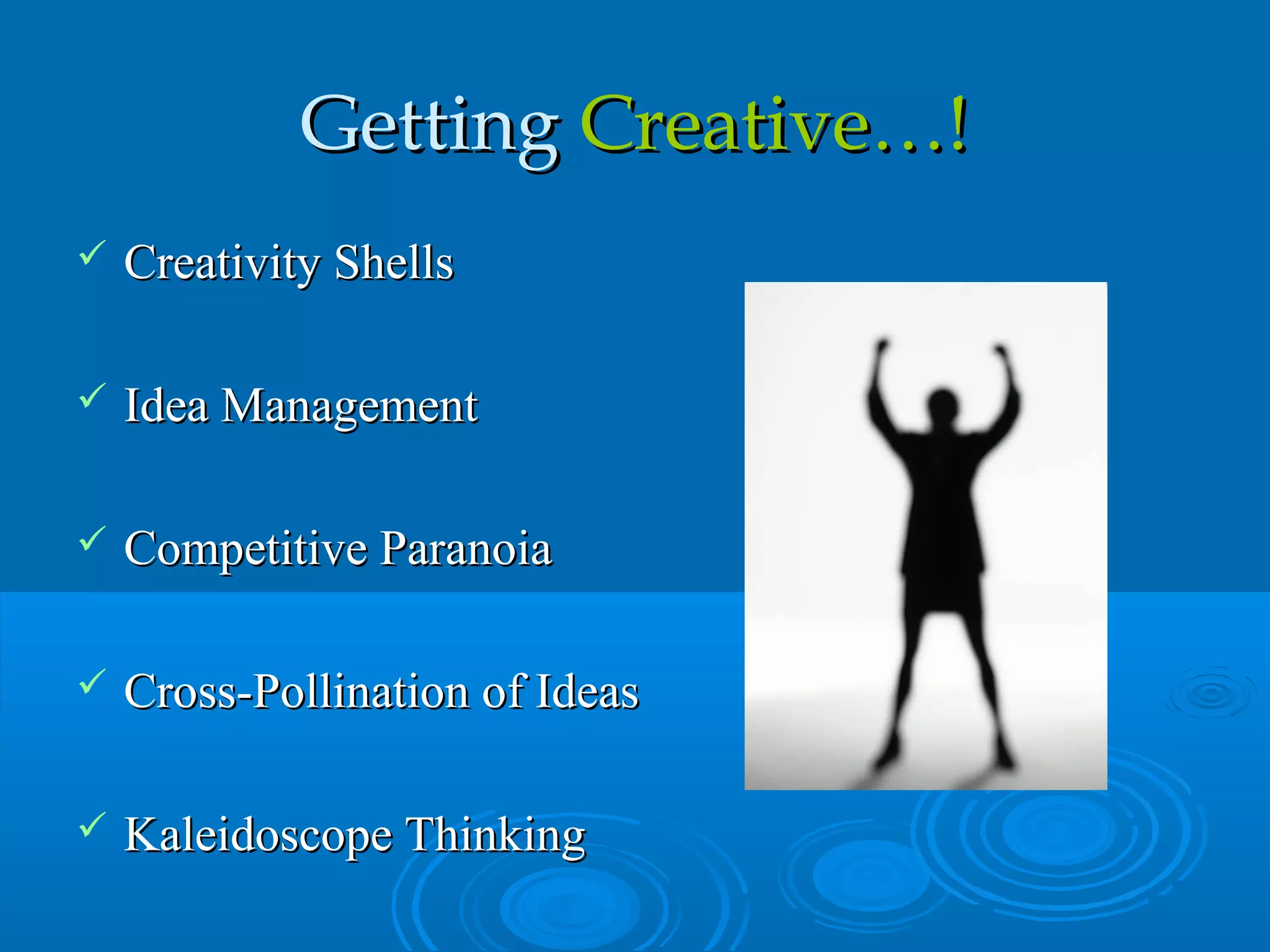 Creativity at work place | PPT
