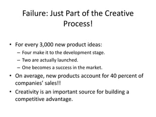 Creativity + Barriers for entrepeneurship | PPTX