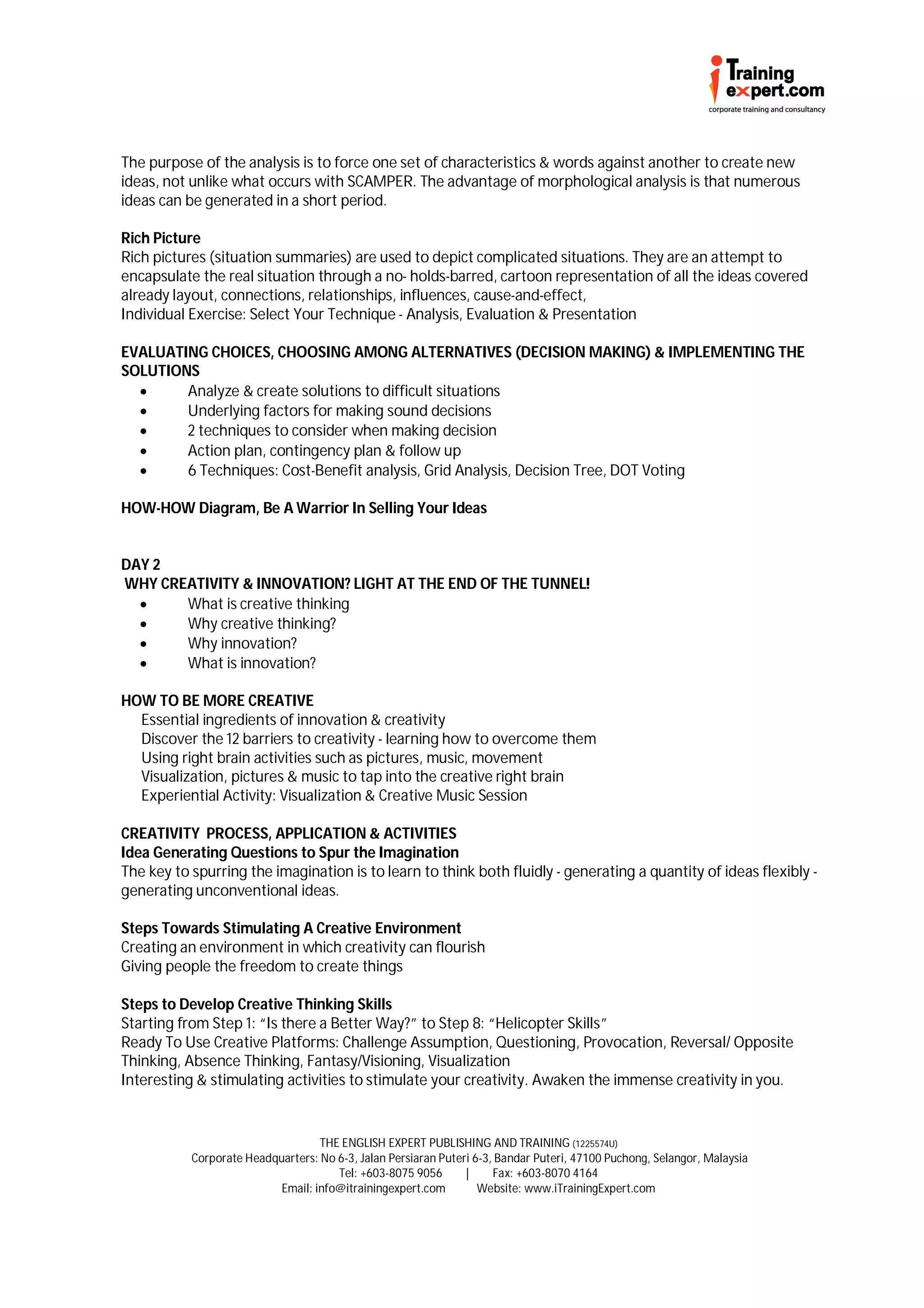 Creativity, critical thinking, problem solving skills public program ...