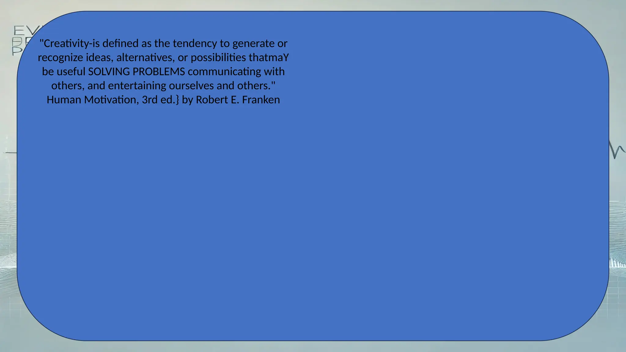 CREATIVITY EBP (Evidence Based Practice) | PPTX