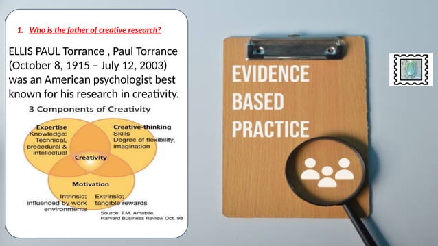CREATIVITY EBP (Evidence Based Practice) | PPT
