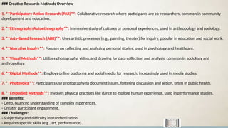 CREATIVITY EBP (Evidence Based Practice) | PPT