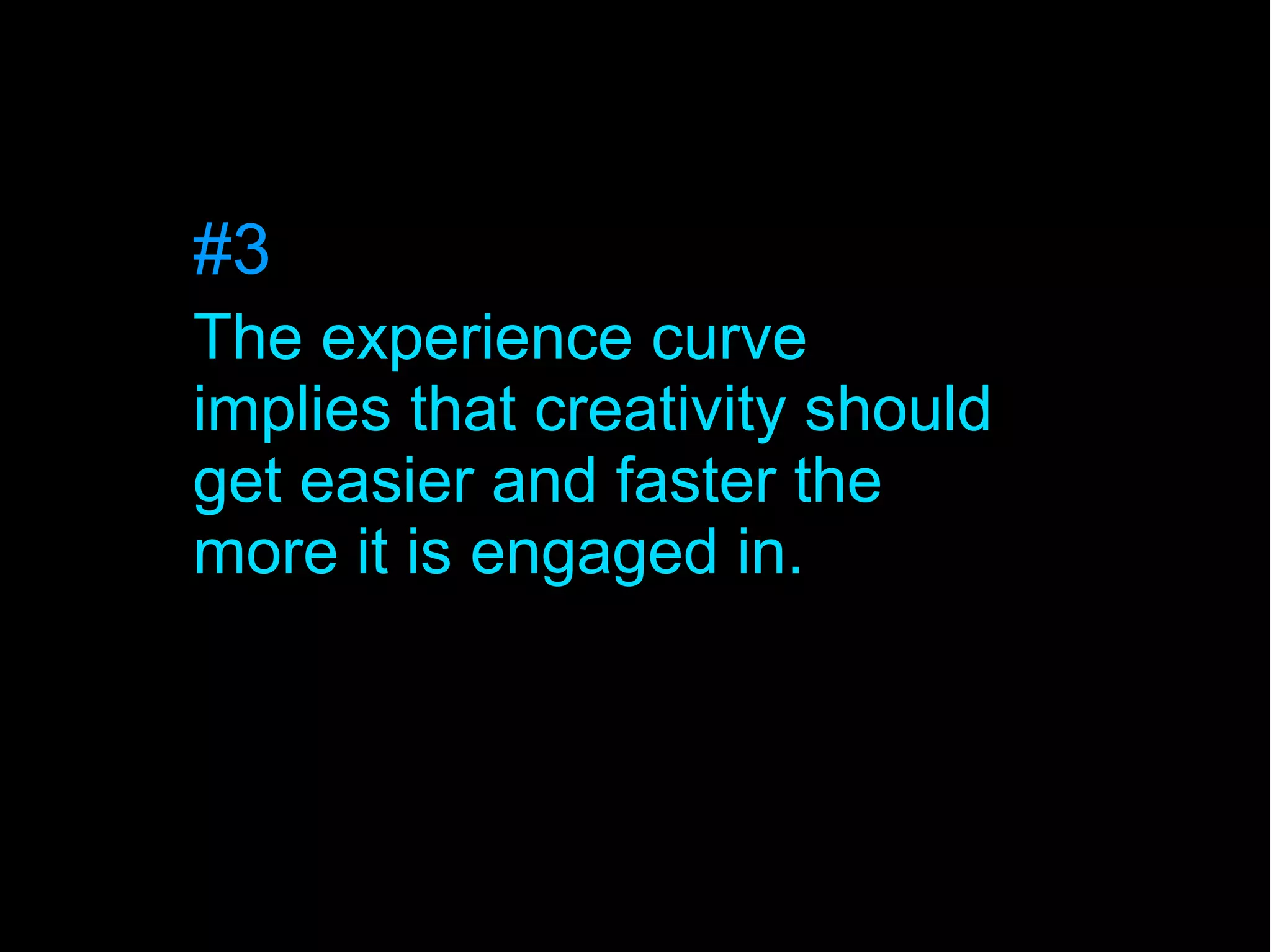 Creativity Experience Curve | ODP