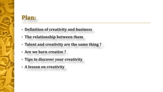 Creativity in business | PPTX