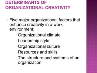 Creativity in management | PPT