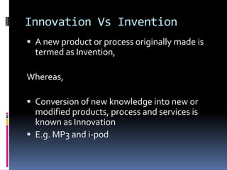 Creativity & innovation 2 | PPT