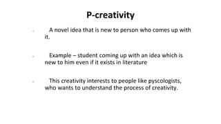 Creativity in research | PPTX