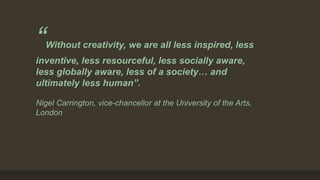 Creativity in schools | PPTX
