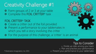 Creativity across the College | PPTX