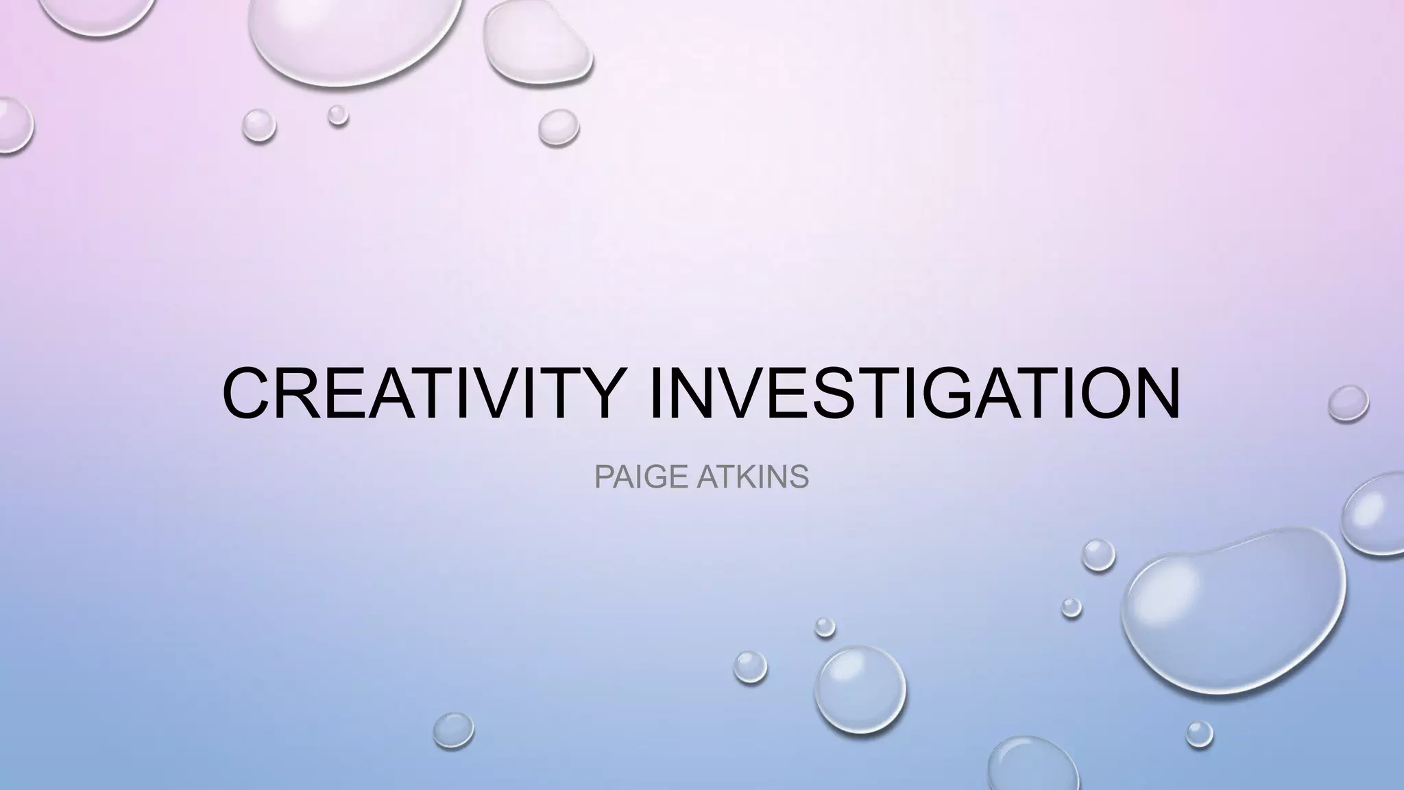 Creativity investigation | PPTX | Horror | Genres