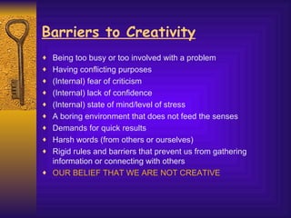 Creativity In You | PPT | Arts and Crafts | Hobbies & Interests
