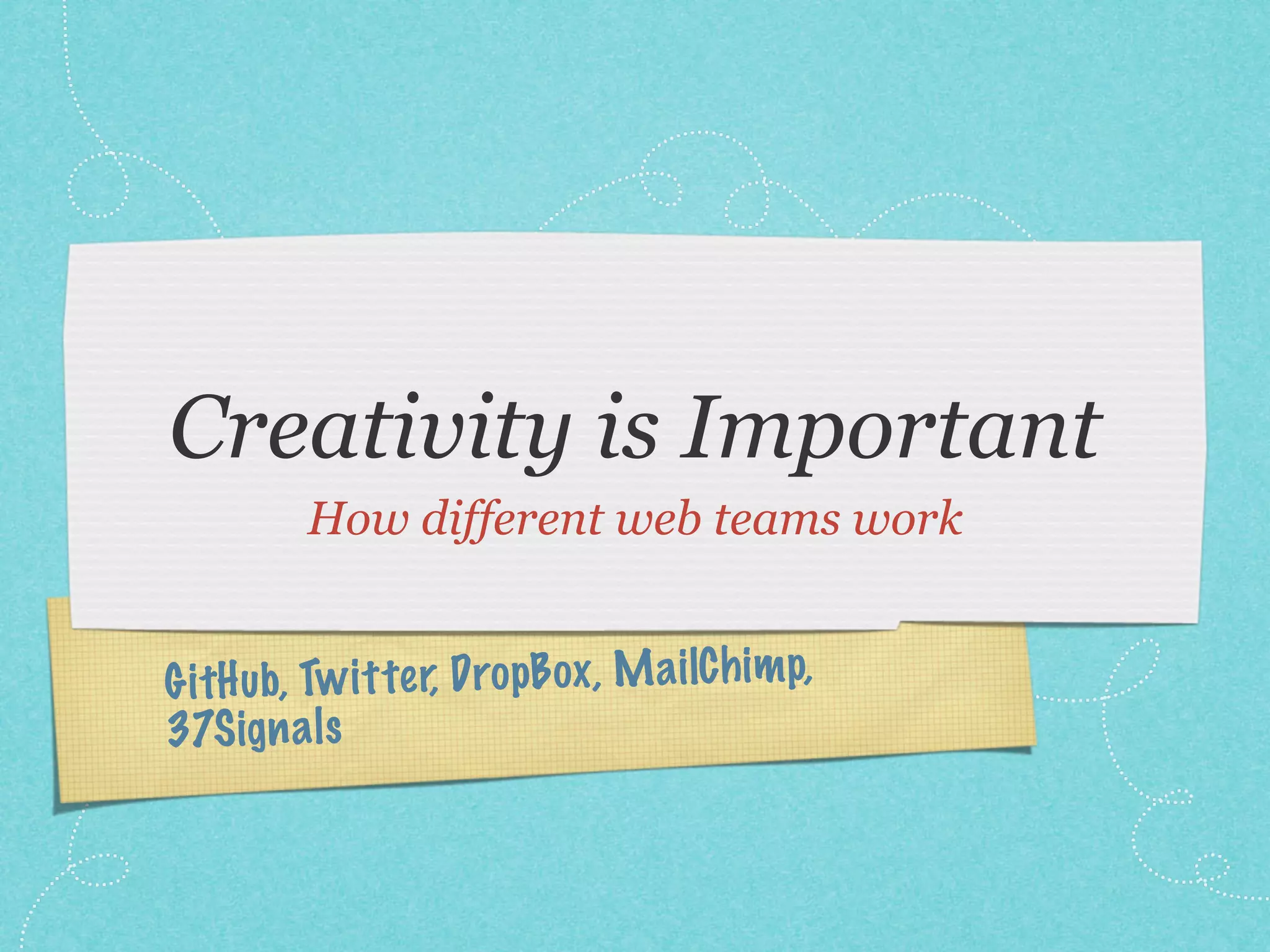 Creativity is important | PDF